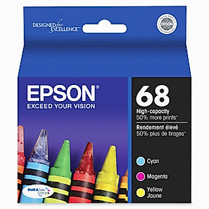 EPSON T068 DURABrite Ultra Ink Standard Capacity Color Combo Pack (T068520-S) for select Epson Stylus and WorkForce Printers