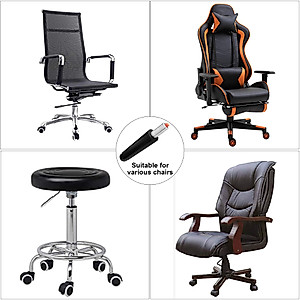 TIANSHU Chair Cylinder Replacement, Heavy Duty(450lbs) Gas Cylinder for Office Chairs, Pneumatic Piston Gas Lift Universal Size (Small, Black)