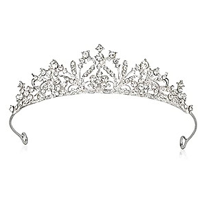 Vovii Tiaras and Crowns for Girls Headband Princess Tiaras for Little GIrls Birthday Pageant Cosplay Prom Princess Silver Crown for Girl's Decorations