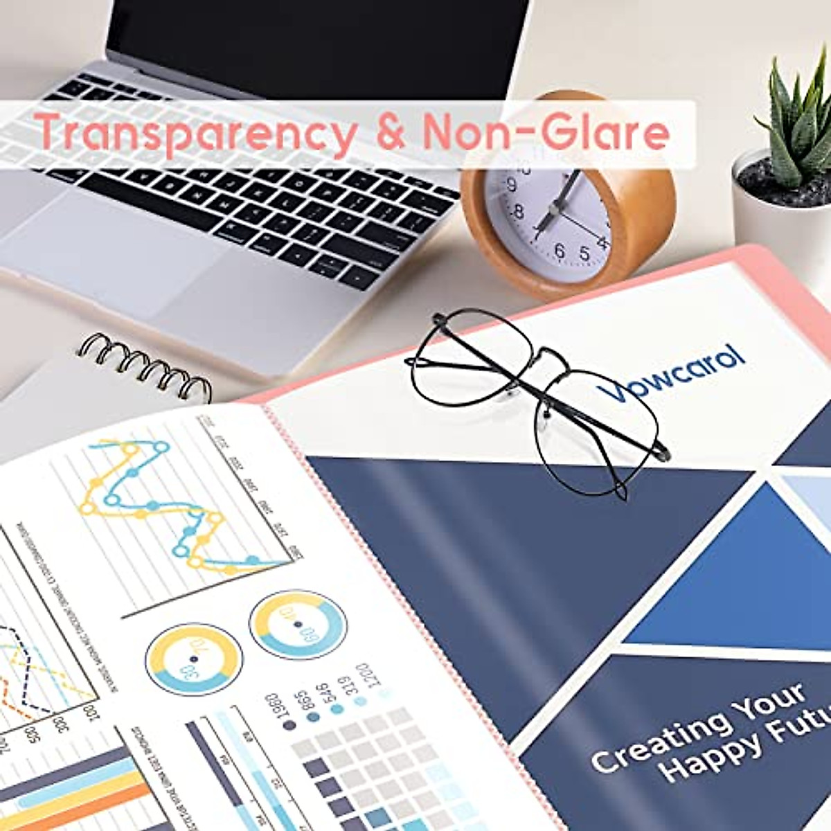 11x17 Portfolio Presentation Book - Art Portfolios 11x17 Binder with 40 Plastic Sleeves for Displaying 80 Pcs 11 x 17" Paper, Artwork, Prints or Posters - Pink