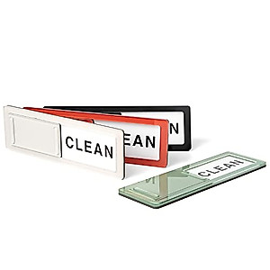 CONMOTO Dishwasher Magnet Clean Dirty Sign,Clean Dirty Magnet for Dishwasher,Kitchen Dishwasher Magnets Sign, No-Scratch Strong Magnets, Dirty Clean Dishwasher Magnet with 2 Double-Sided Stickers