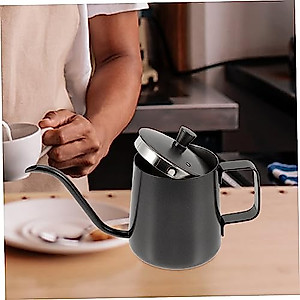 LALADEFIEE Coffee Maker Filter Kettle Stainless Coffee Pot Coffee Bar Accessories Espresso Machines Drip Teapot Coffee Turkish Long Spout Water Pot Tea Pots Stainless Steel