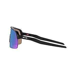 Oakley Men's OO9463A Sutro Lite Low Bridge Fit Rectangular Sunglasses, Matte Black/Prizm Sapphire, 39 mm