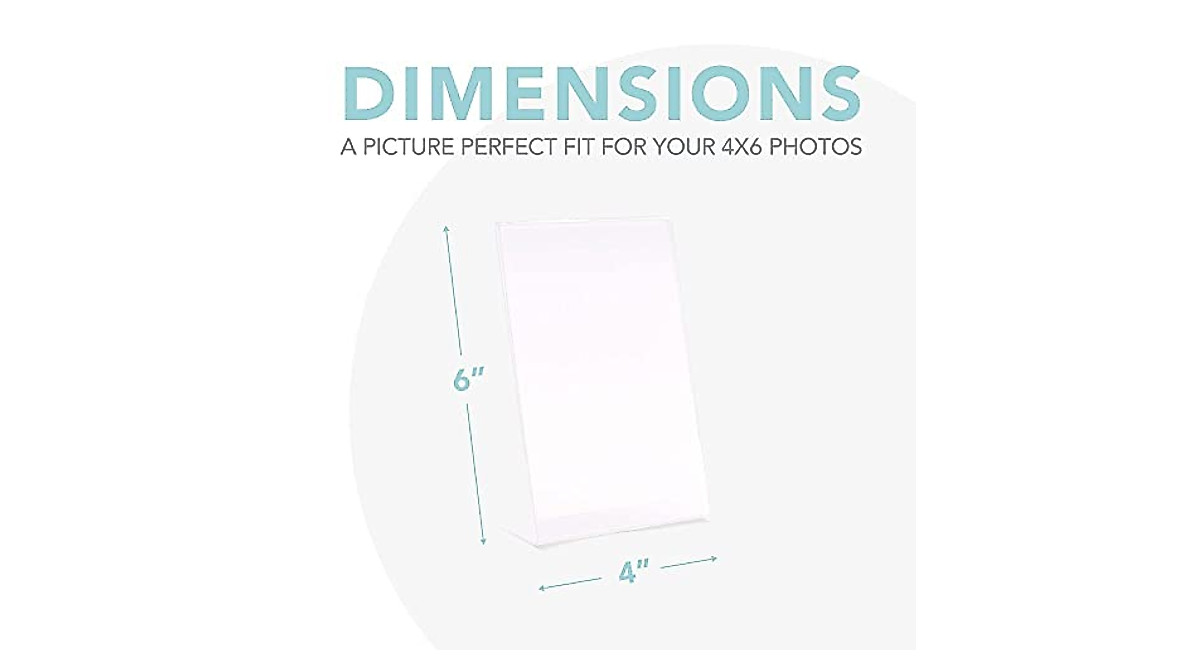 Elegant 4x6 Acrylic Photo Booth Frames for Display & Signs