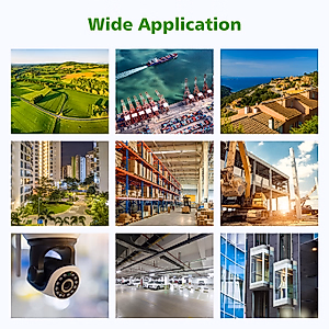 Wireless Bridge, 3KM Gigabit WiFi Bridges with 1000Mbps LAN Port, 16dBi Antenna, Adalov 5.8G Point to Point Wireless Bridges Outdoor, 900Mbps Plug and Play High Speed CPE, 24V POE Adapter, 2 Pack