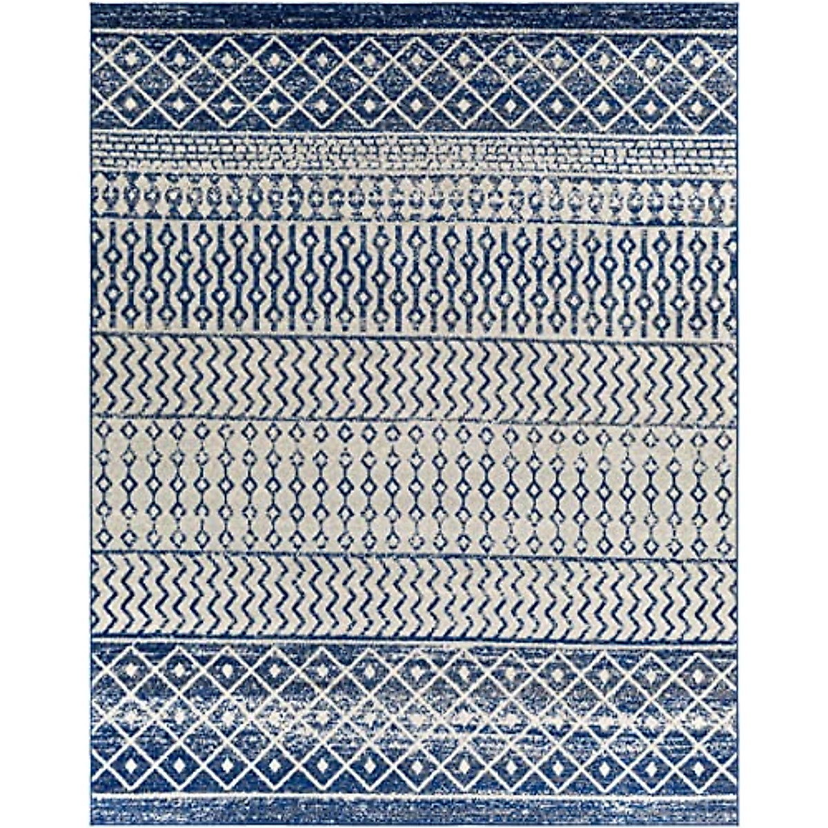 Artistic Weavers Chester Boho Moroccan Area Rug 7'10" x 10'3", Royal Blue