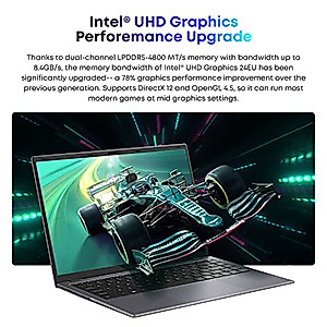 CHUWI Upgraded GemiBook XPro Intel N100 Laptop, 14.1'' Windows 11 Laptop Computer 8GB RAM 256GB SSD, 12th Gen Intel Alder Lake N100 (Up to 3.4GHz), 1920X1080 FHD Display, HDMI/WiFi 6/BT5.2/Webcam/38WH