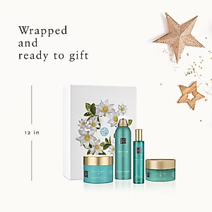 RITUALS Karma Soothing Gift Set - Foaming Shower Gel, Body Scrub, Body Cream, Hair & Body Mist with Holy Lotus & White Tea - Large