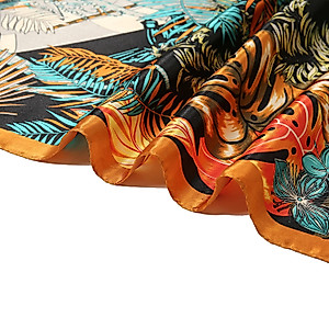 RIIQIICHY Head Scarf for Women Like Silk Satin Scarf for Hair Wrapping at Night Bandana Square Scarf for Sleeping 35 Inch