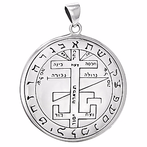 Moonlight Mysteries Sterling Silver Mystical Figure of Solomon Talisman Pendant