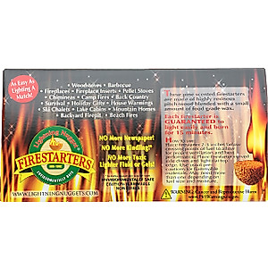 Lightning Nuggets N100SEB Super Economy Box Fire Starter , Tan Brown, 100 Count (Pack of 1)