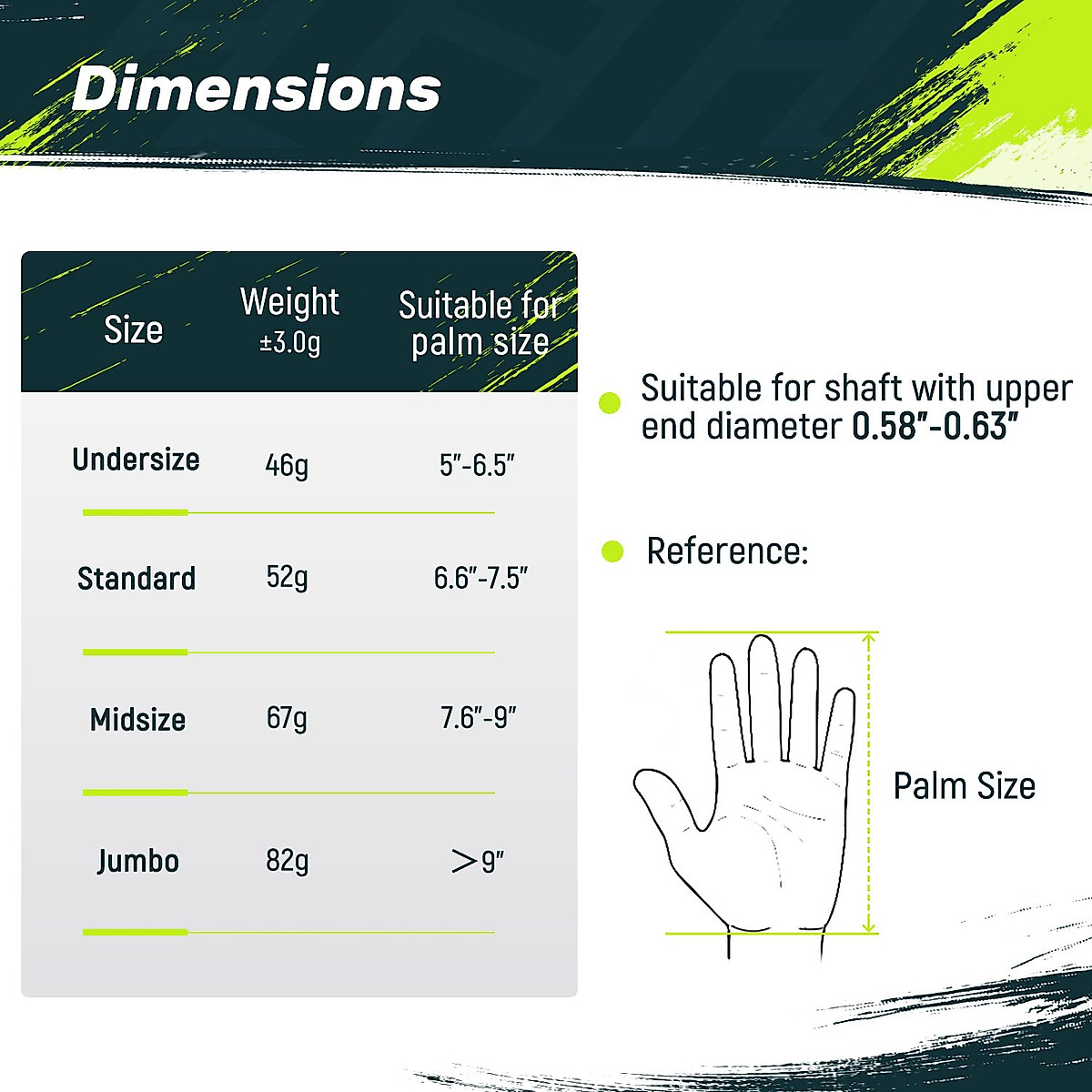 SAPLIZE Classic Rubber Golf Grips 13 Pack, High Feedback, Non-Slip, 13 Grips with 15 Tapes, Midsize, Blue, CC01 Series