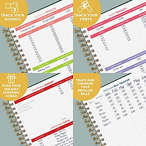 Clever Fox Budget Planner & Monthly Bill Organizer With Pockets. Expense Tracker, Budgeting Journal & Financial Book. Large, 8x9.5" (Dark Green)