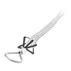 Woodhead 35975 Pulling Grip, Junior Duty, Flexible Eye, 4100lb Approximate Break Strength, 12.00" Mesh Length, 1.00–1.24" Cable Diameter