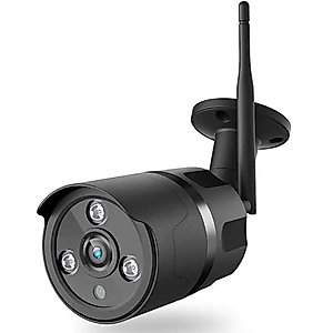 Outdoor Camera, 1080P WiFi Outdoor Security Camera, FHD Night Vision, A.I. Motion Detection, Instant Alert via Phone, 2-Way Audio, Live Video Zooms Function, Cloud Storage/Micro SD Card (Black)