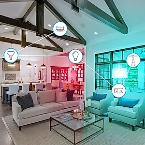 Feit Electric 60 Watt Equivalent Smart Filament Globe Bulb, Spiral Filament WiFi Dimmable, Works with Alexa and Google Assistant No Hub Required, G30 Vanity LED Smart Light Bulb G3060/RGBW/FIL/AG