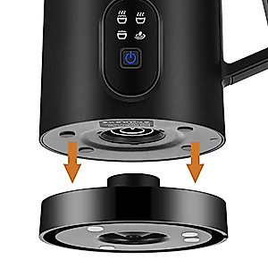 Milk Frother, GOGENGEN 4-in-1 Milk Frother and Steamer,12.5oz/355ml Automatic Hot and Cold Foam Maker and Milk Warmer for Latte, Cappuccinos, Macchiato