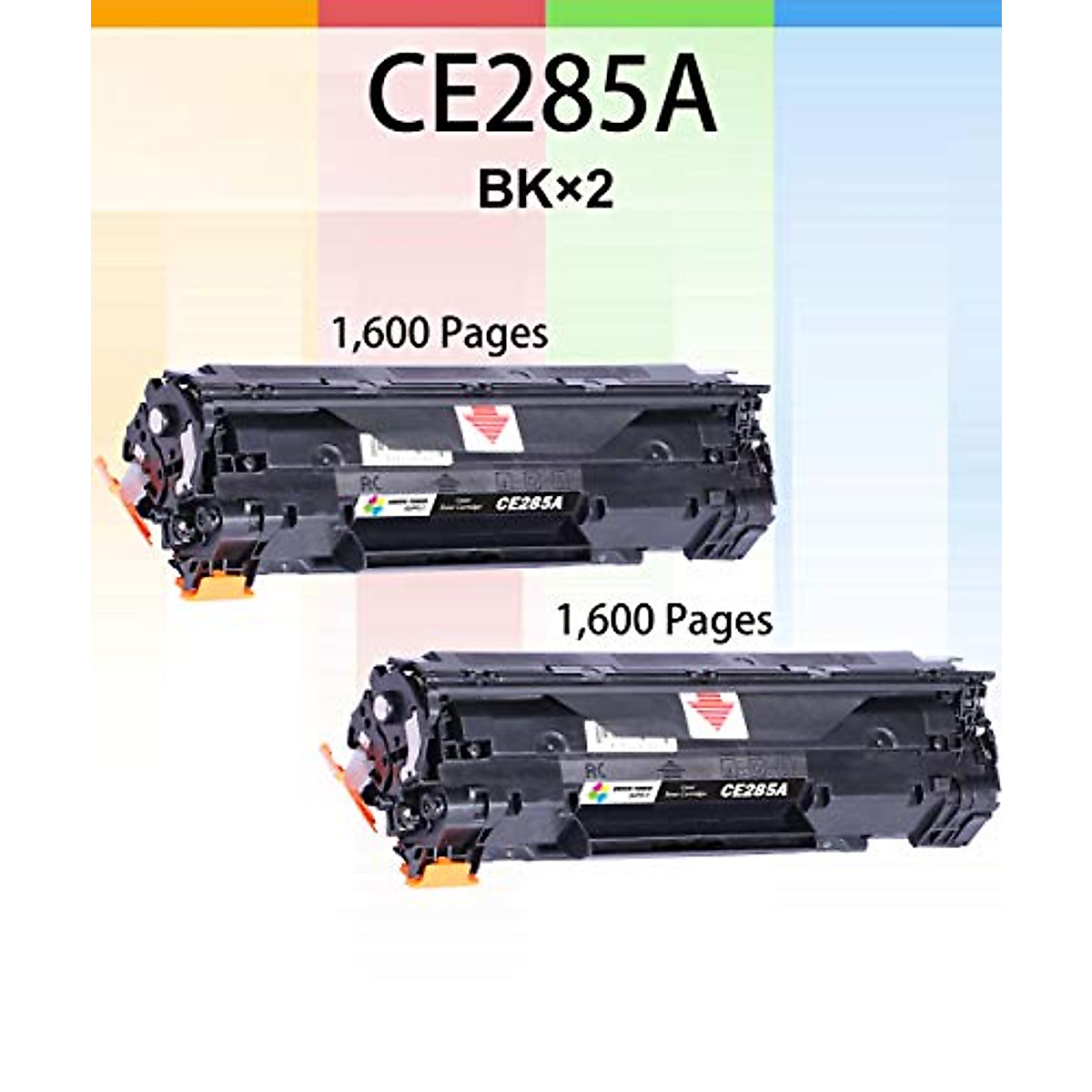 (Pack of 2) GTS Compatible Replacement for HP 85A 285A CE285A Toner Cartridge (2-Black, HP85A) Used for Pro P1102w P1109w M1212nf M1217nfw Printer