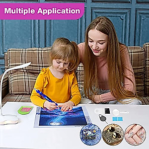 Baiyigs 21Pcs Diamond Pen Painting Accessories Tools Kits for DIY Art&Craft, Stainless Steel Metal Anti-Fall Tip with Ergonomic Resin Diamond Art Pen for 5D Diamond Paint Bead Dot, Embroidery Decor