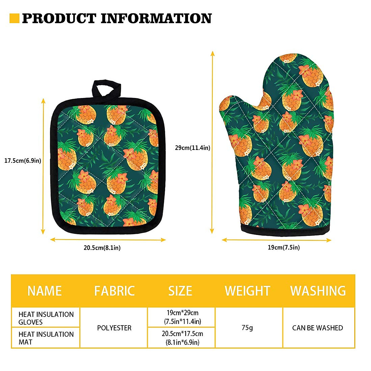 GLENLCWE Southwest Native American Indian Aztec Print Oven Glover and Pot Holders 2 Pack Heavy Duty Cooking Mitts,Muti-Purpose Safe Mats,Durable Comfortable