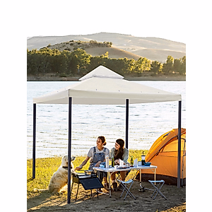 Yescom 10x10Ft UV30+ Gazebo Replacement Top for 2 Tier Outdoor Canopy Cover Patio Backyard Party Deck Ivory