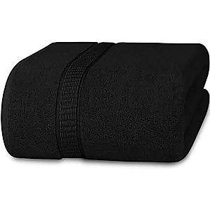 Utopia Towels - Luxurious Jumbo Bath Sheet 1 Piece - 600 GSM 100% Ring Spun Cotton Highly Absorbent and Quick Dry Extra Large Bath Towel - Super Soft Hotel Quality Towel (35 x 70 Inches, Black)