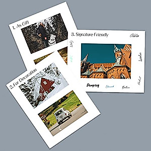 Golden State Art, Pack of 10 White Picture Mats, 5 Pcs 8x10 Mats for 5x7 Photos and 5 Pcs 8x10 Mat for 2 4x6 Photos - Bevel Cut, White Core - Great for Pictures, Photos, Frames, Artworks, Prints