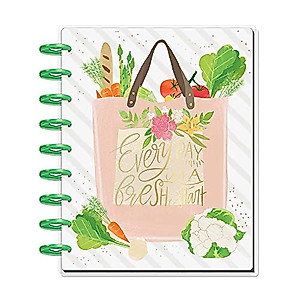 me & my BIG ideas The Happy Planner - Foodie (Recipe Organizer) Theme - 8 Month Undated - Recipe Layout - Holds 160 Recipes, 10 Grocery Lists, 8 Dividers and Quick Cooking Guide - Classic Size