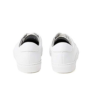 Voet Men's Milo Vegan Leather Classic Casual Fashion Sneaker, White, 10