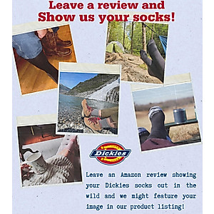 Dickies Men's Dri-Tech Moisture Control Quarter Socks (6, 18, Solid Black (12 Pairs), Large