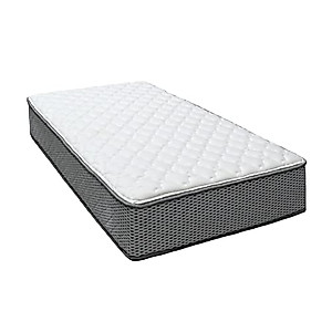 Bedz King Twin Mattress, White