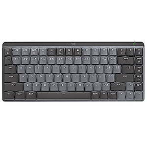 Logitech MX Mechanical Mini Clicky Keyboard (Graphite) Bundle with 3.0 USB Hub (2 Items)