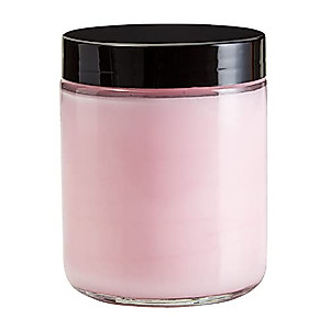 8 Pack Glass Candle Jars with Lids for DIY Projects, Straight Sided Cosmetic Containers for Body Butter, Scrubs, Lotion (8 oz)