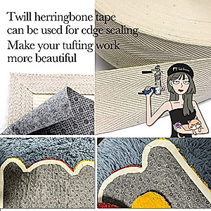 Tufting Cloth, Non-Slip Rug Backing Felt Cloth for Tufted Rugs, Secondary Backing Fabric for Tufting, Punch Needle, Non Slip Area Rug, 68x40 in