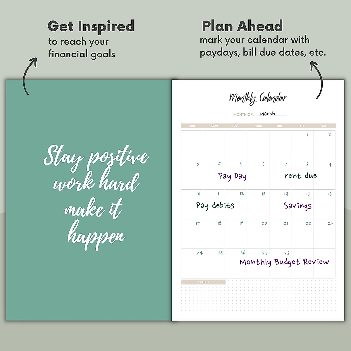 Budget Planner and Monthly Bill Organizer - Financial Planner –12-Month Budget Organizer, Budget Book Planner - Income and Debt Tracker Planner, Business Expense Tracker Notebook and Bill Planner