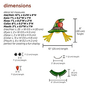 Alpine Corporation LAZ156A Alpine Seasonal Kit Harvest Pumpkin Decor, 10 x 0.2 x 8, Multi