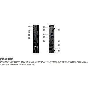 2021 Newest Dell OptiPlex 3080 Micro Form Factor Business Desktop, Intel Core i5-10500T, 32GB DDR4 RAM, 1TB SSD + 2TB HDD, WiFi, HDMI, Bluetooth, Windows 10 Pro (Renewed)
