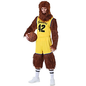 Fun Costumes Teen Wolf Costume for Men | Teen Wolf Jersey, Werewolf Costume Wolf Costume For Men Large