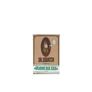 Dr. Squatch All Natural Bar Soap for Men with Zero Grit, Spearmint Basil