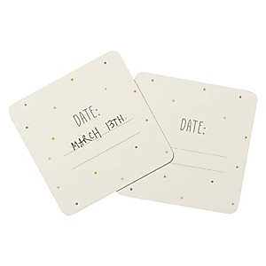 Busy B Baby B Milestone Cards - 24 Pack, Neutral, Cream