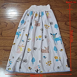 Adult Diaper Skirt Cloth Diapers, Washable And Reusable Waterproof And Absorbent Comfortable Diapers, High Waist Incontinence Diapers for The Elderly,B