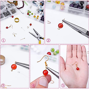 Paxcoo 3200Pcs Jewelry Necklace Repair Kit with Jump Rings, Clasps and Earring Hooks for Jewelry Making Supplies, Earring Making Findings and Necklace Bracelets Repair