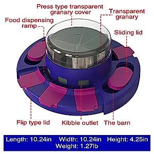KADTC Dog Puzzle Toy Dogs Brain Stimulation Mentally Stimulating Toys Beginner Puppy Treat Food Feeder Dispenser Advanced Level 2 in 1 Interactive Games for Small/Medium/Large Aggressive Chewer Gift A