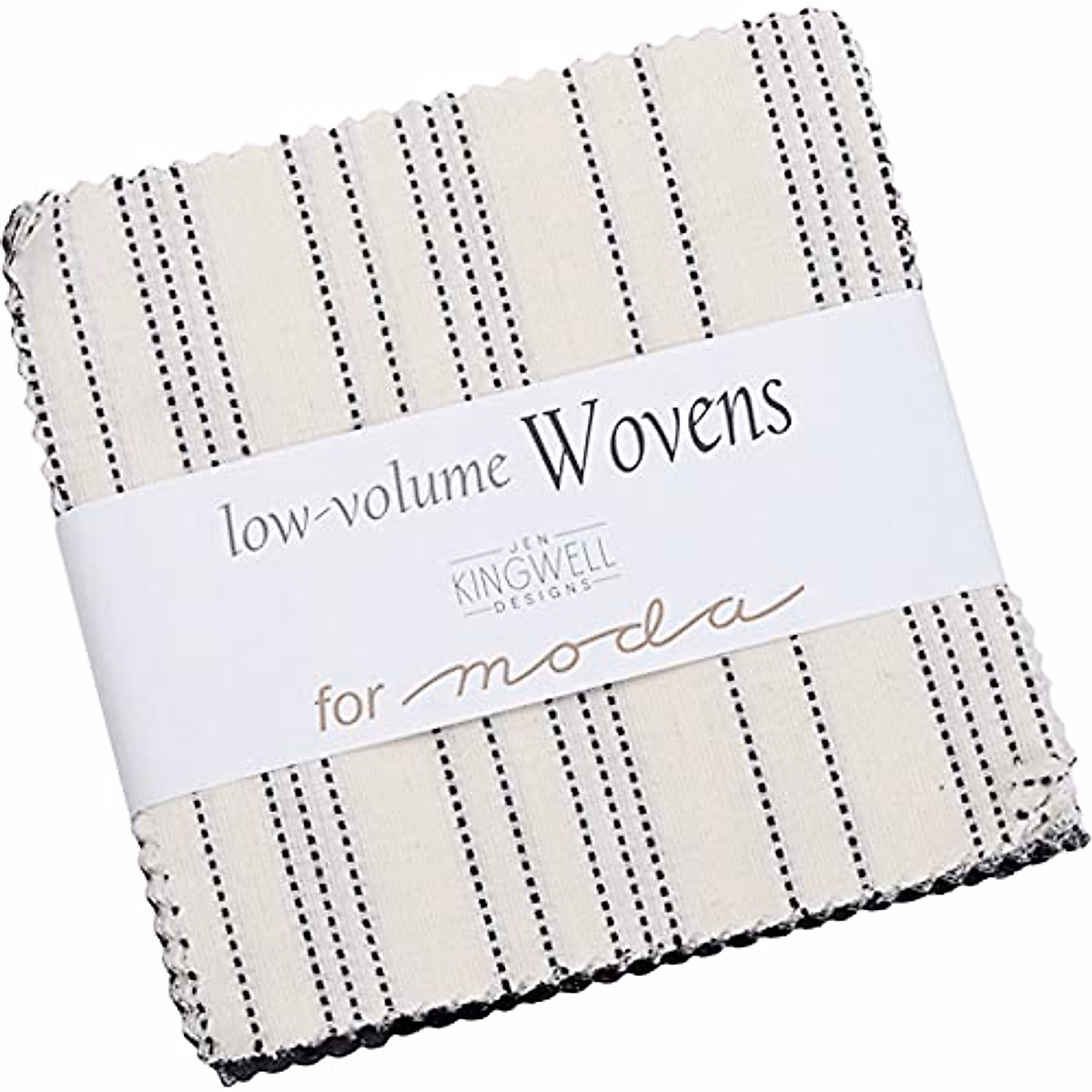 Moda Fabrics Low Volume Wovens Charm Pack by Jen Kingwell; 42-5 in Precut Fabric Quilt Squares, Assorted, 18201PP