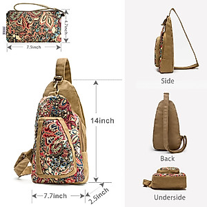 Black Butterfly Premium Chest Bag for Women Crossbody Small, Chest Pack for Fashion and Light (1037D-M)