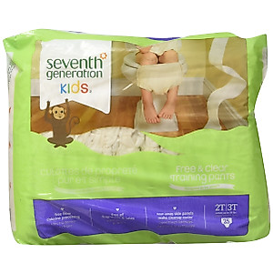 Seventh Generation Baby Free and Clear Training Pants 2T-3T -- 25 Training Pants