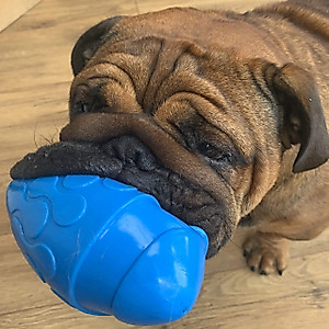 Petface Toyz Rugby Ball Dog Toy, Medium, Blue