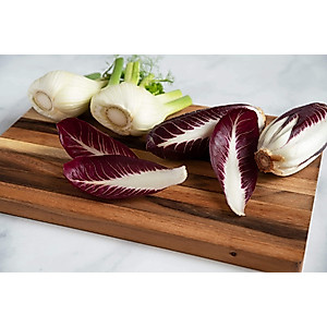 Thirteen Chefs Cutting Boards - Large, Lightweight, 17 x 12 Inch Acacia Wood Chopping Board for Plating, Appetizers, Charcuterie and Kitchen Prep - Portable Cooking Accessories