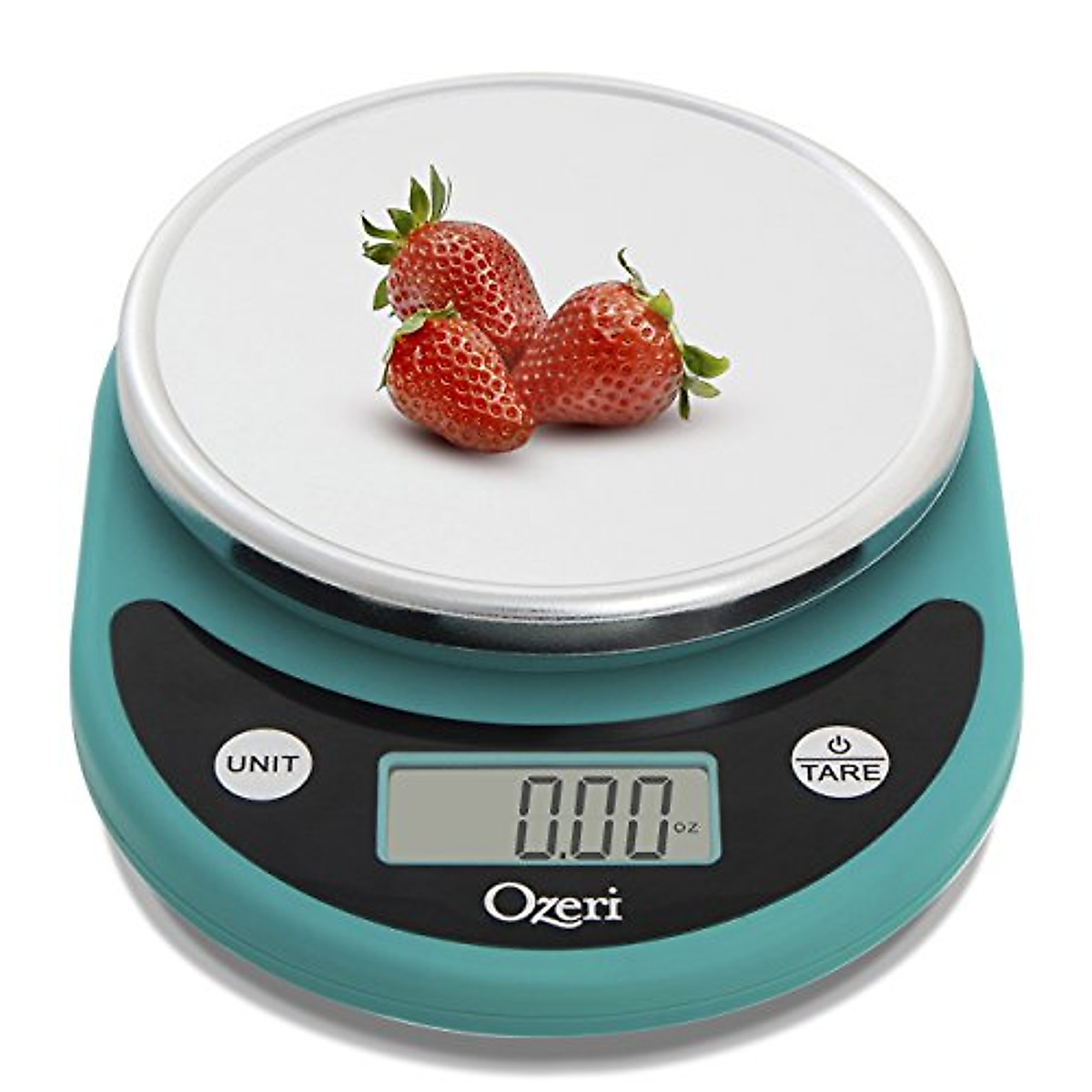 Ozeri Pronto Digital Multifunction Kitchen and Food Scale, Black on Teal