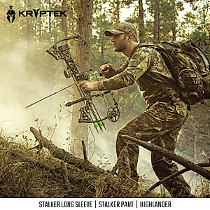 Kryptek Men's Standard Stalker, Stealthy Camo Hunting Pant, RAID, Medium